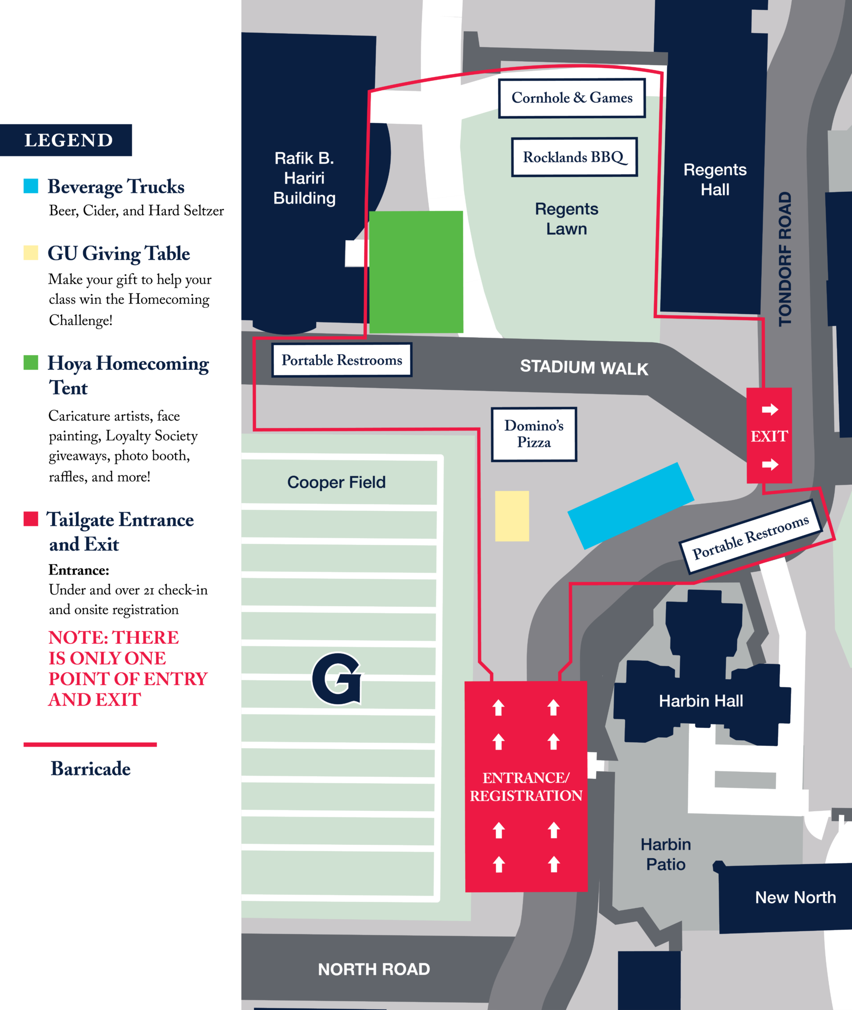 Homecoming Tailgate Map - Homecoming